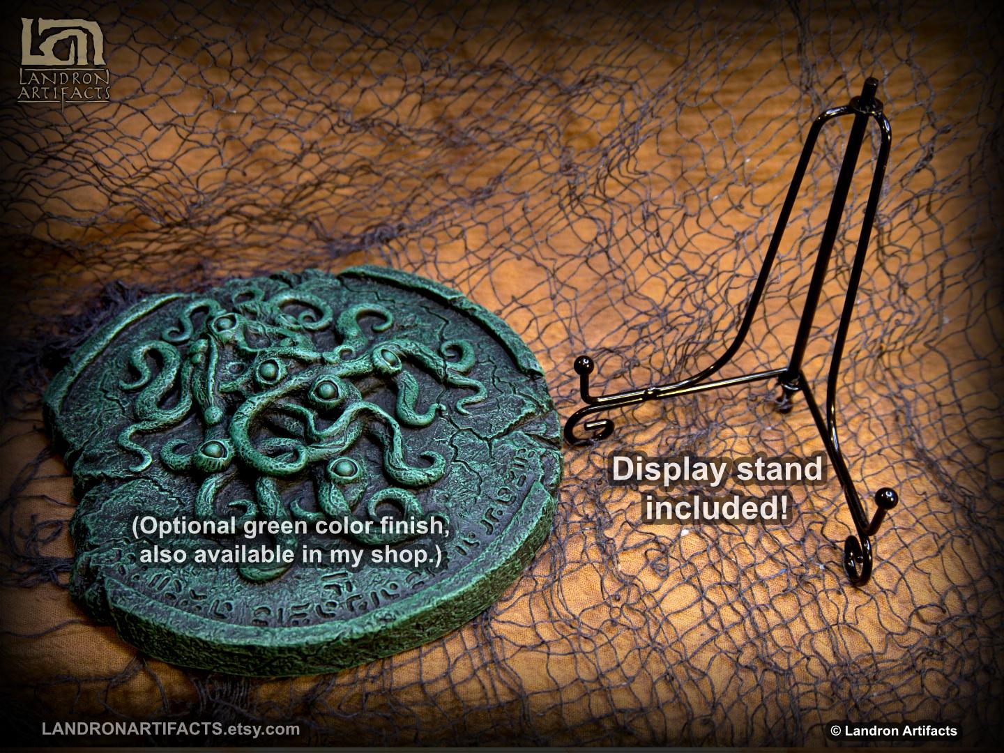 Shoggoth Wall Relief Plaque With Stand - Chiseled Onyx Color Lovecraft ...