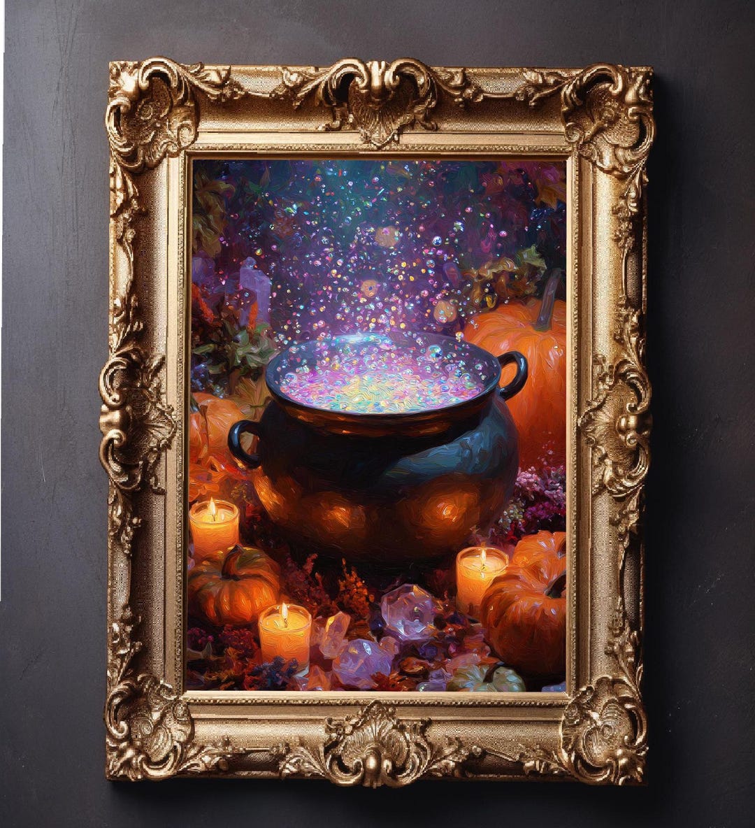 Mystical Cauldron Print | Vintage Witchy Decor (digital Download), Good ...