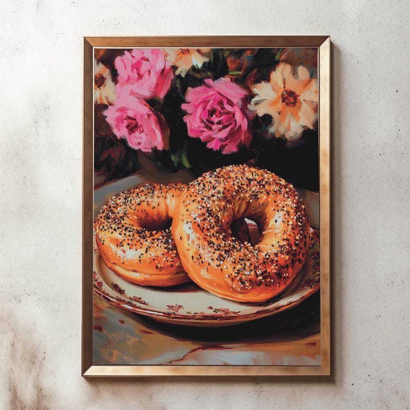 Bagel Art - Etsy