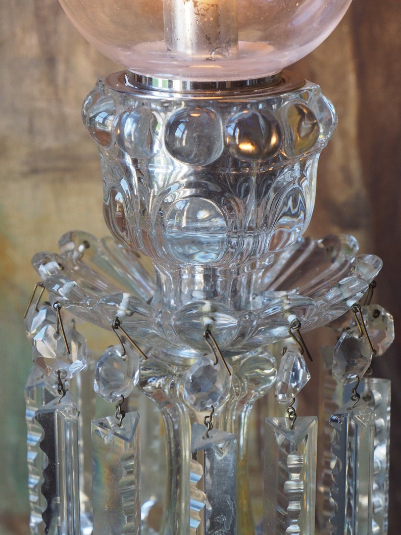 Gorgeous Large Antique Baccarat Crystal / Glass Candlestick - Etsy