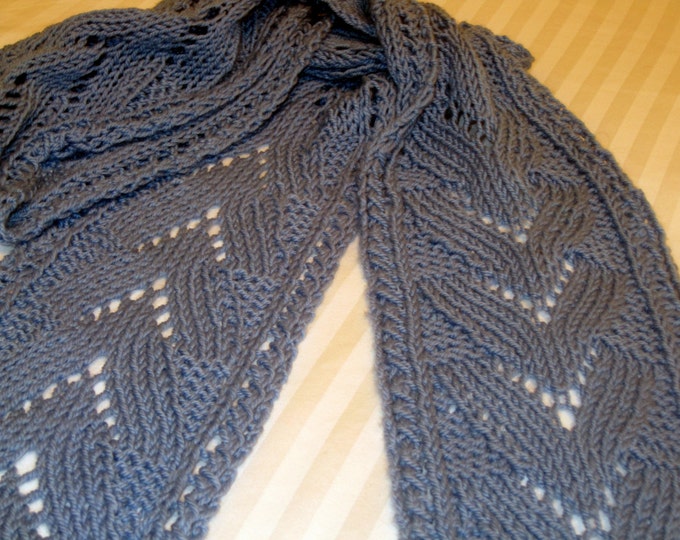 PDF Knitting Pattern for Lace Ripple and Wave Scarf - Etsy