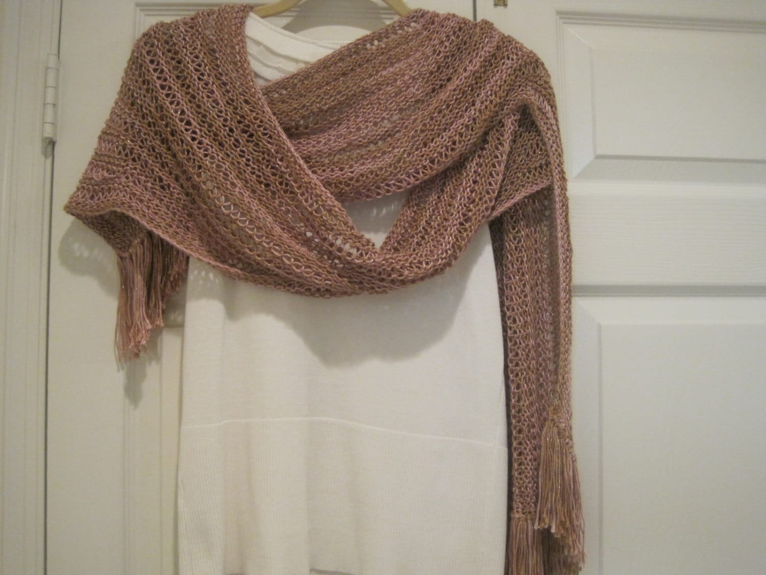 PDF Knitting Pattern for Elegant Lacey Drape Shawl - Etsy