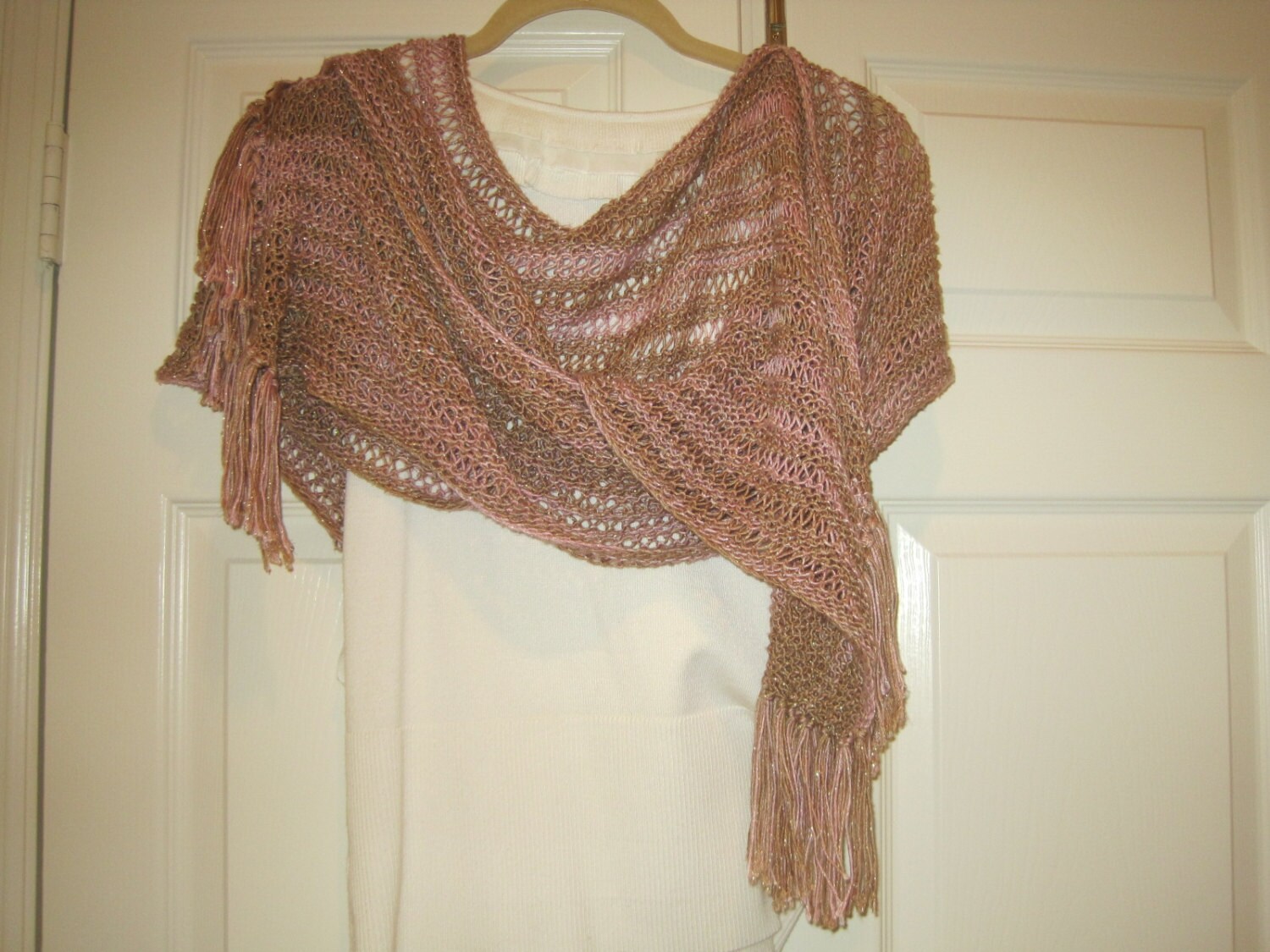 PDF Knitting Pattern for Elegant Lacey Drape Shawl - Etsy