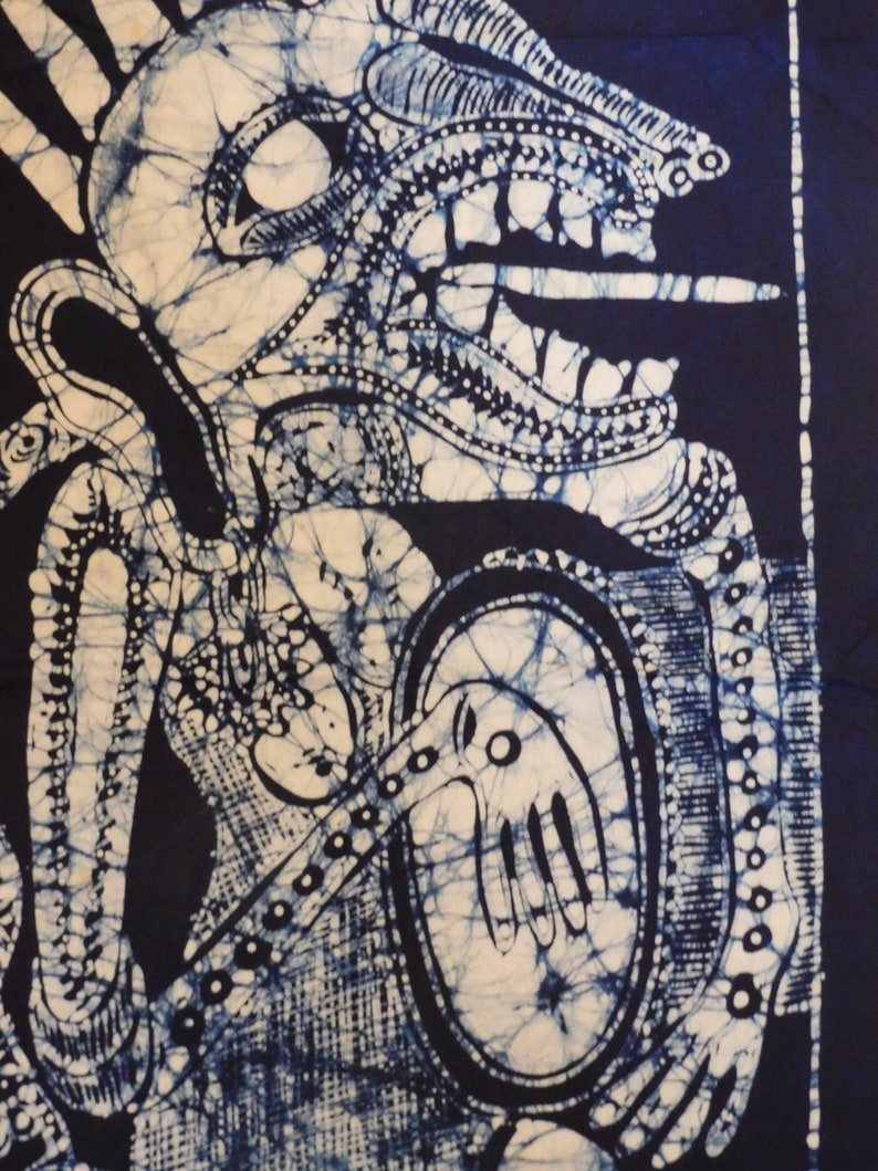 Vintage African Batik, the Ghost Drummer Performance - Etsy