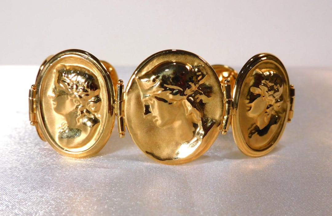 Tagliamonte 18K Mythological Cameo Bracelet - Etsy