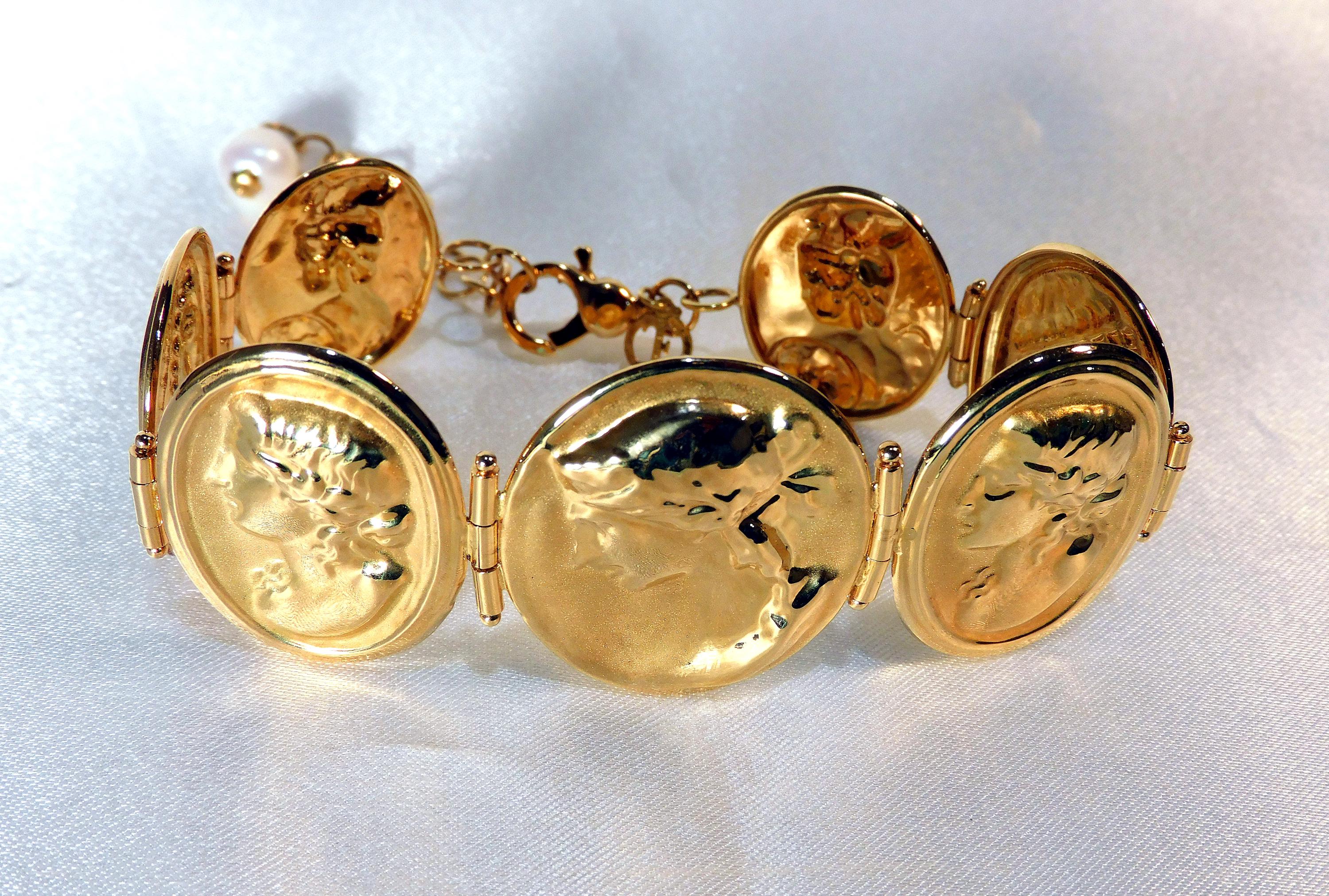 Tagliamonte 18K Mythological Cameo Bracelet - Etsy
