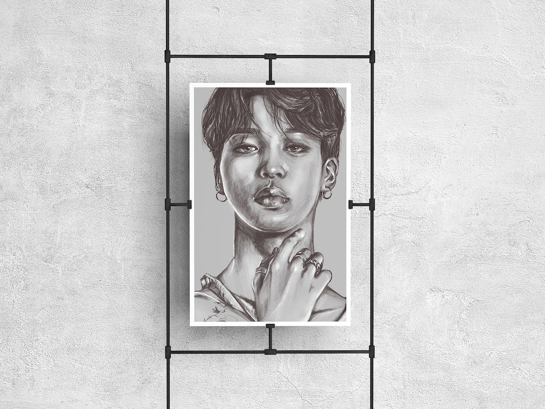 BTS Jimin Portrait - Digital Print - Etsy