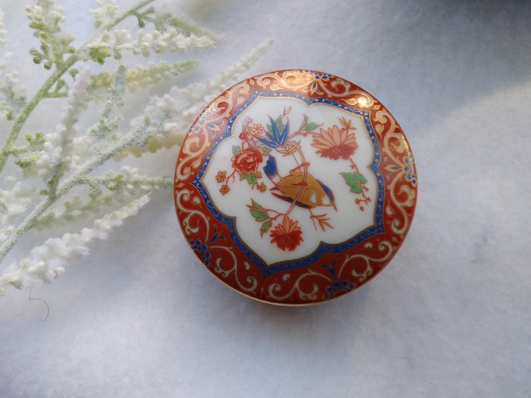 Kaiser West Germany Porcelain Mini Trinket Box. Collectible. Songbird ...