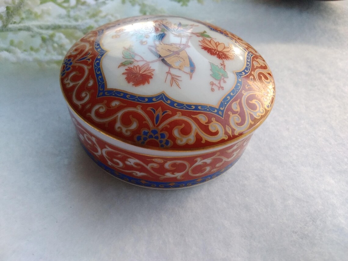 Kaiser West Germany Porcelain Mini Trinket Box. Collectible. Songbird ...