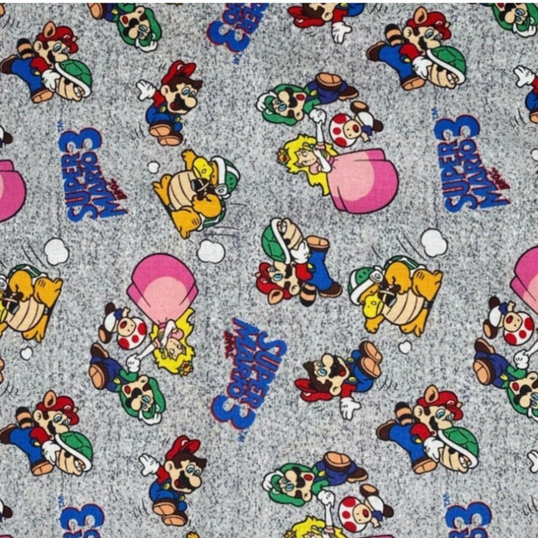 Super Mario Fabric, Mario Fabric, Luigi Fabric, Donkey Kong, Princess ...
