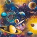 Solar System Fabric, Solar Planet, Earth Fabric, Space Fabric, Night ...