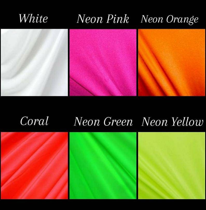 Fluorescent Top Neon Glow in UV Blacklight Reactive Sheer Tops Mesh ...