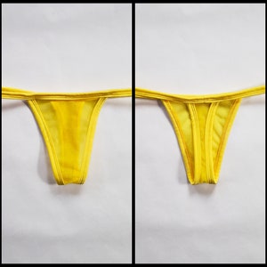 Yellow Lingerie Set, Micro Panties Thongs, Sexy Gifts for Girlfriend ...