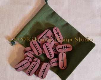 Ogham's Fortune Oracle Set // Ogham Runes // Celtic Runes // Celtic ...