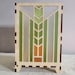 Prairie Style Lantern, Arts and Crafts Era Decor, Lime Olive Orange ...