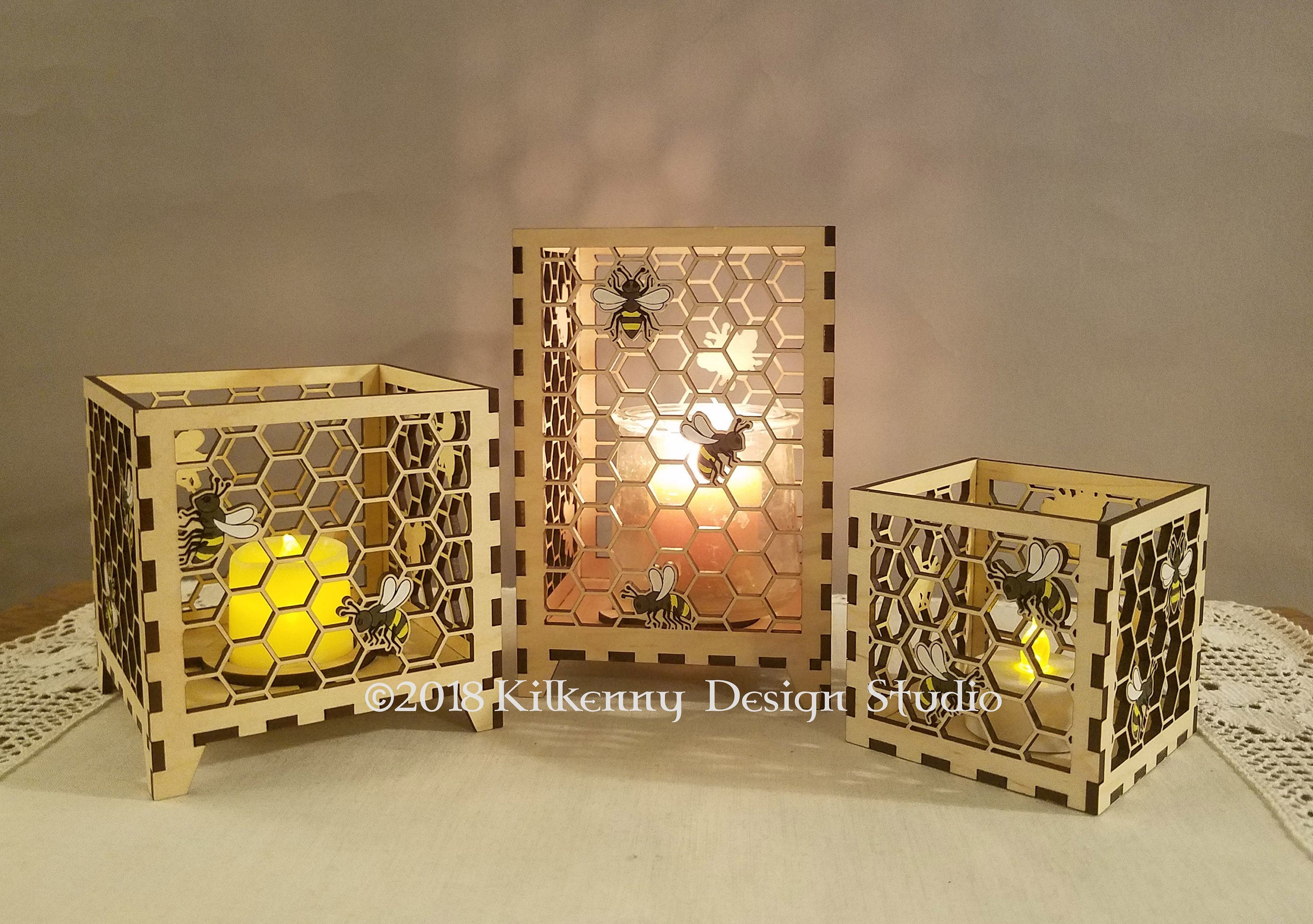 Honey Bee Candle Lantern - Etsy Canada