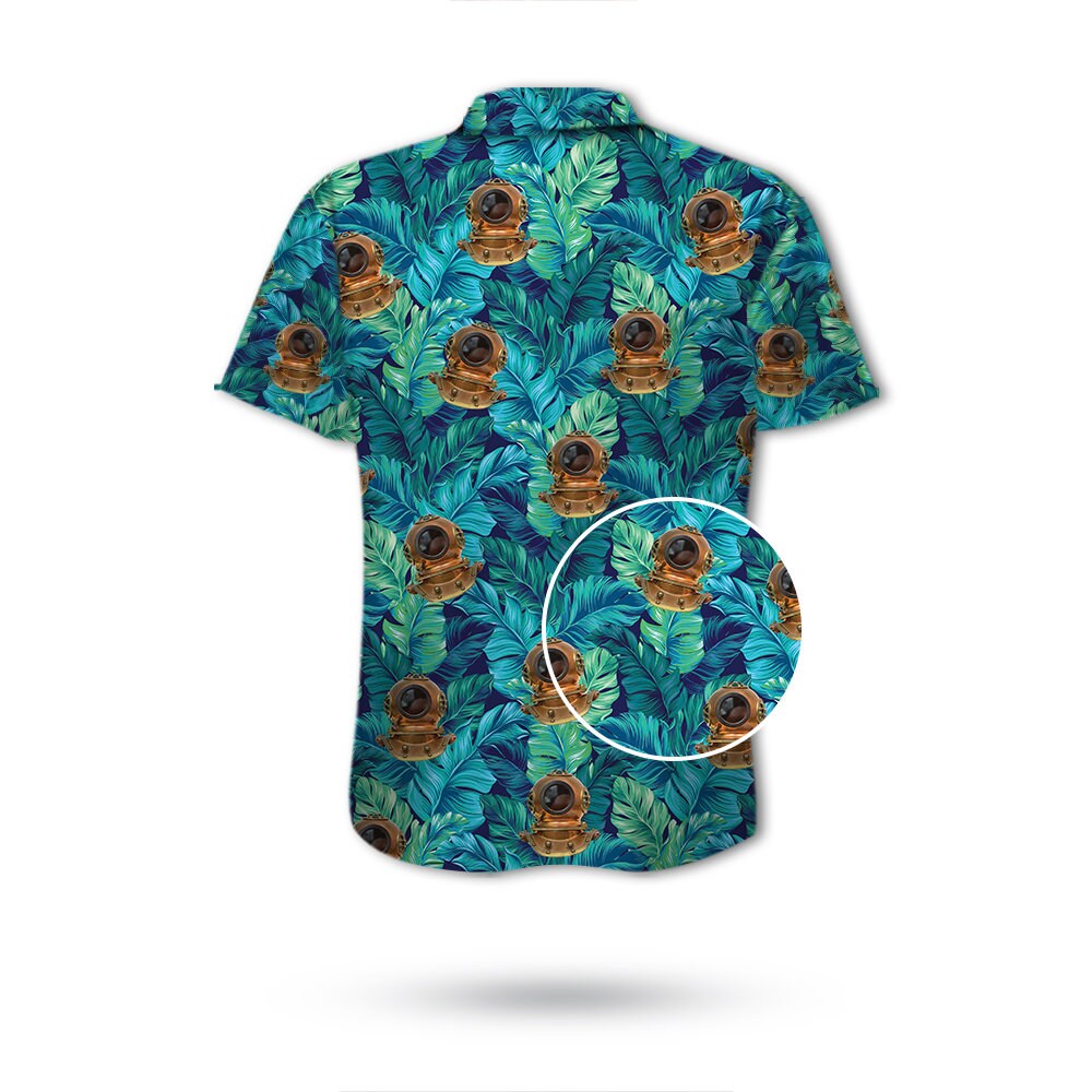 Scuba Diving Hawaiian Shirt, Scuba Diving Beach Shirt, Scuba Diving ...