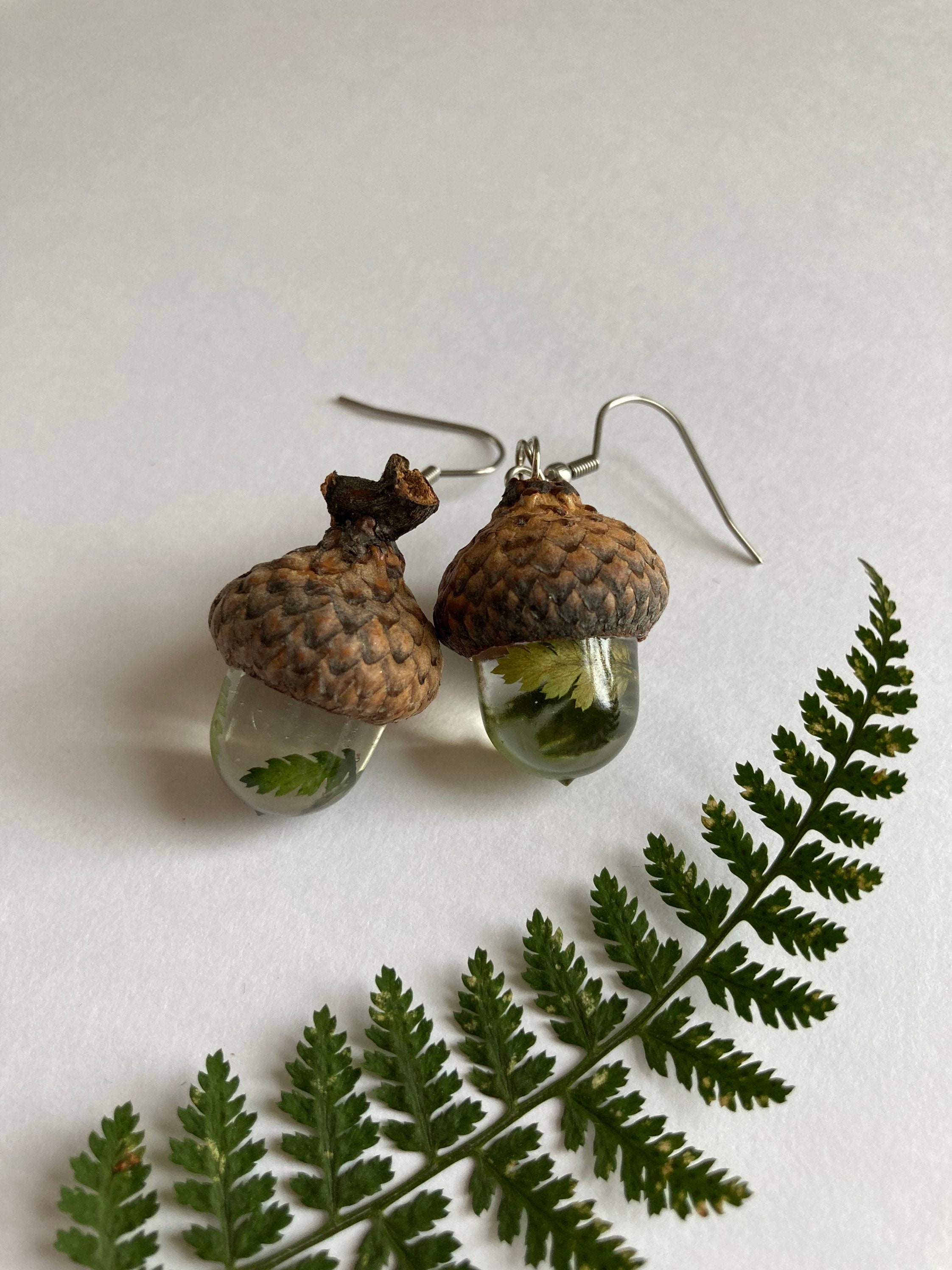 Botanical Acorn Jewelry - Etsy