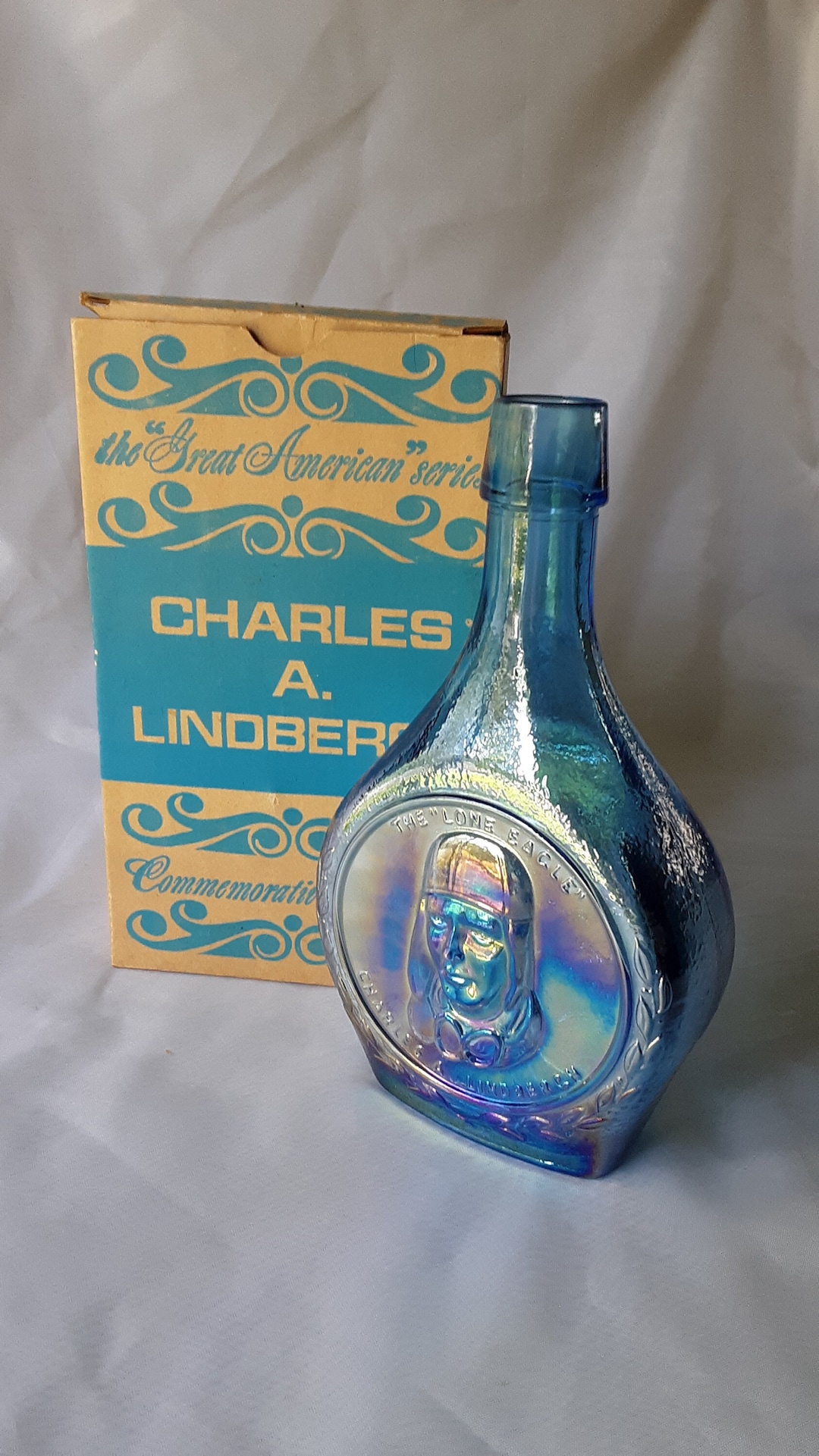 Wheaton Village Charles A Lindbergh Ltd Ed Comm Decanter MIB Vintage ...
