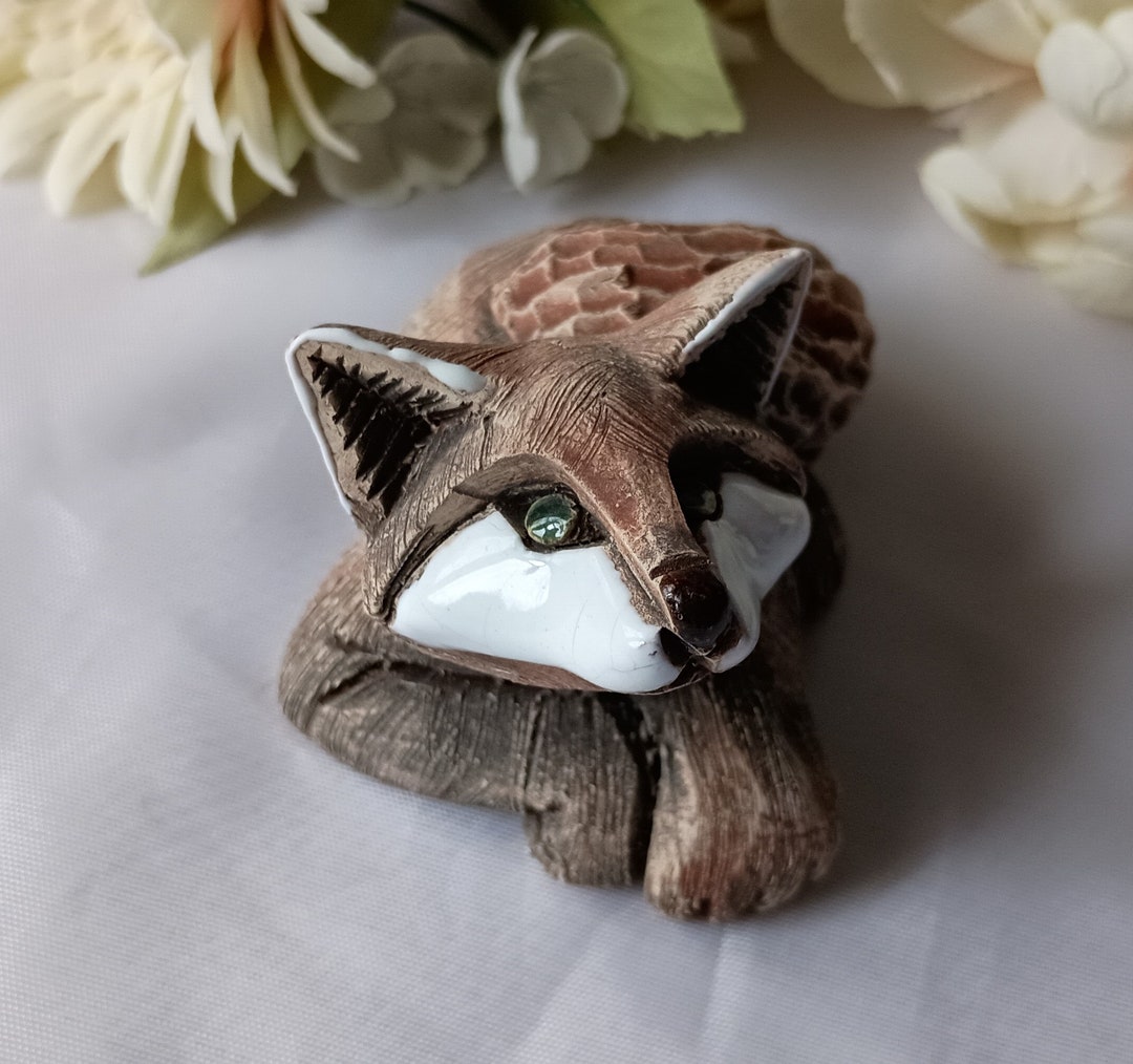 RETIRED Raccoon Collectible Artesian Rinconada Pottery Made in Uruguay ...