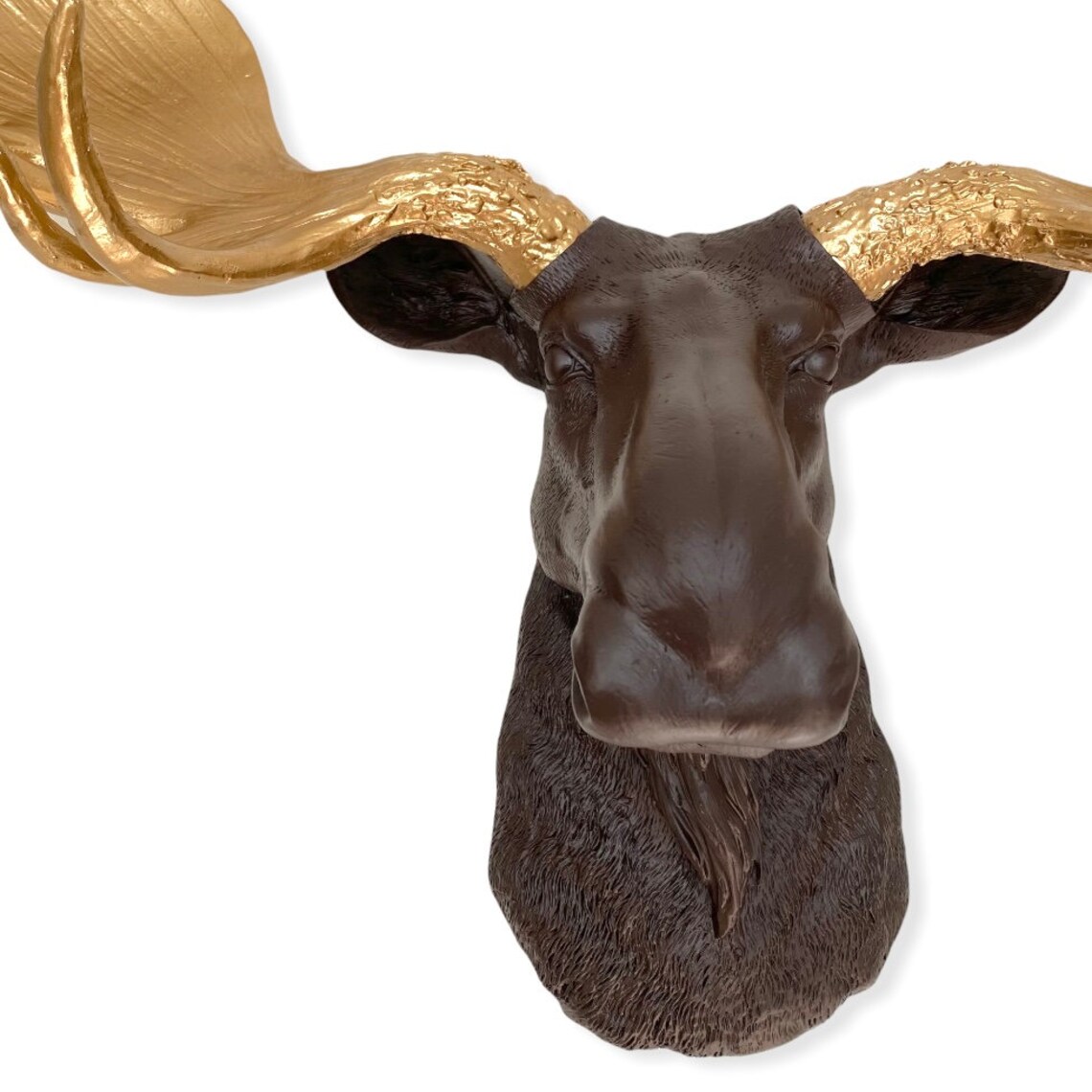 ANY COLOR Large Fake Moose Head Wall Mount Faux Taxidermy | Etsy