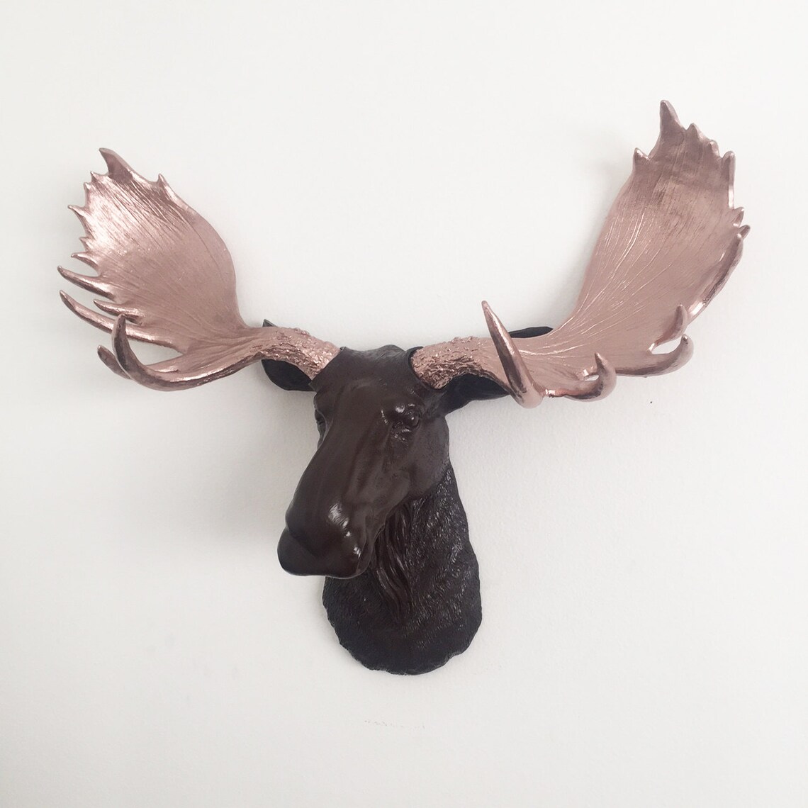 ANY COLOR Fake Moose Head Wall Mount // Faux Taxidermy // | Etsy