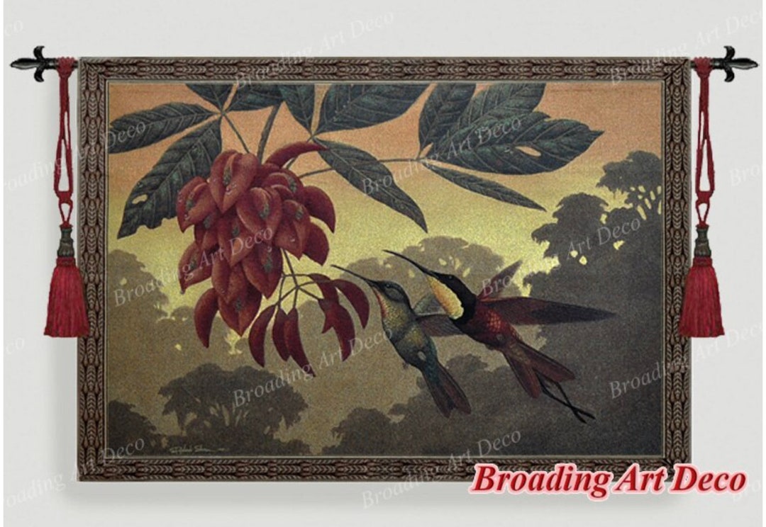 Beautiful Large Hummingbirds Wall Tapestry With Pocket for Rod - Etsy