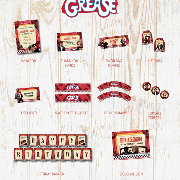 Grease Party - Etsy
