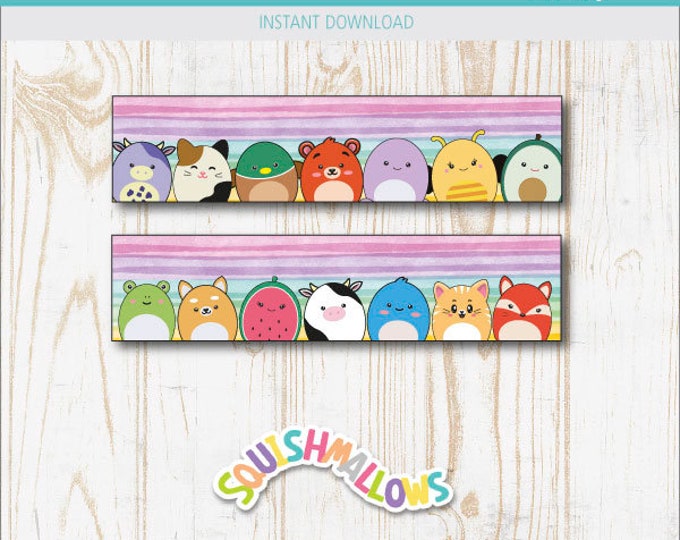 Squishmallow Printable Activity Sheet Kids Birthday Party Games DIGITAL ...
