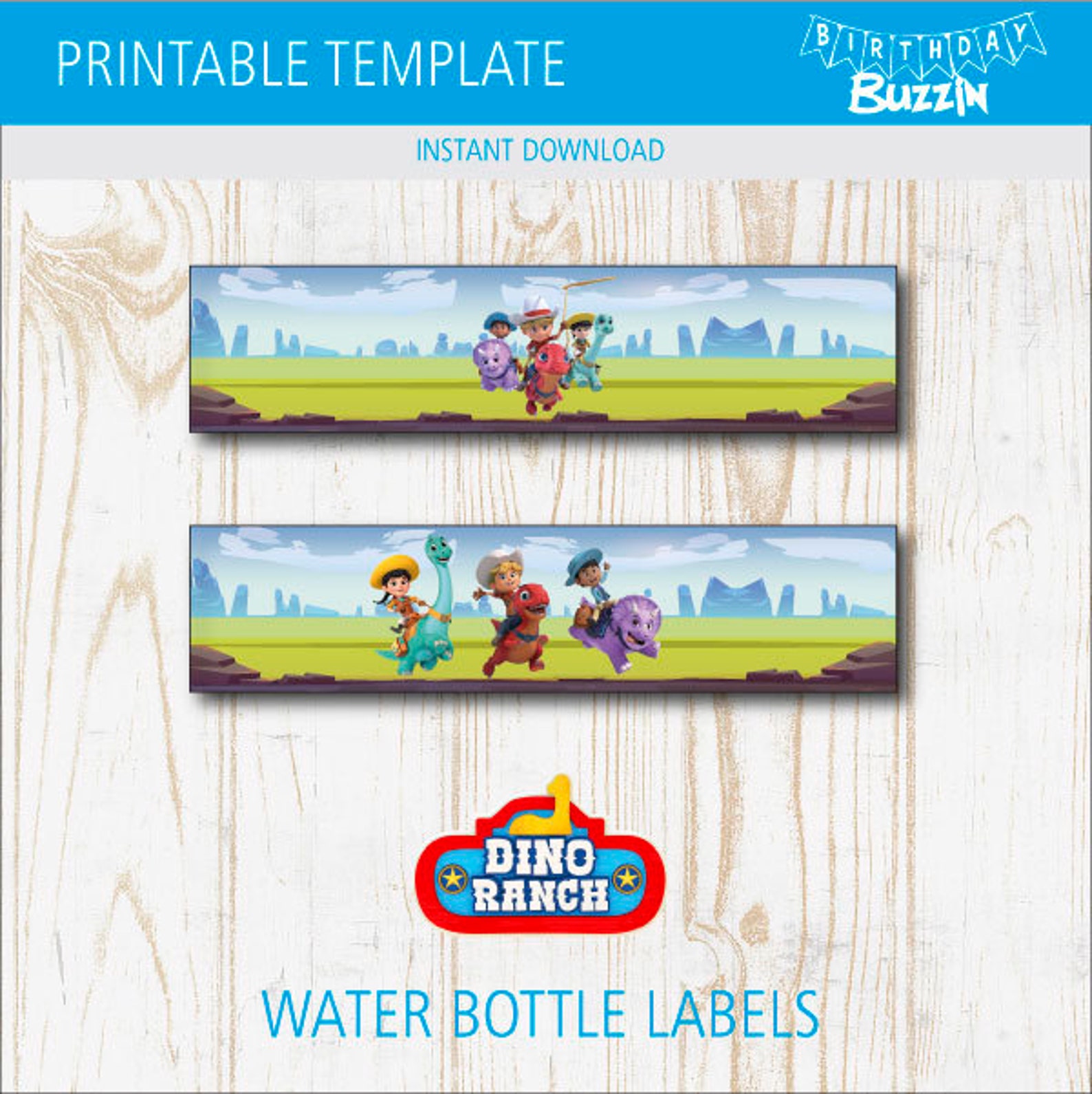 Dino Ranch Birthday Party Printables Pack Decorations W/ - Etsy Canada