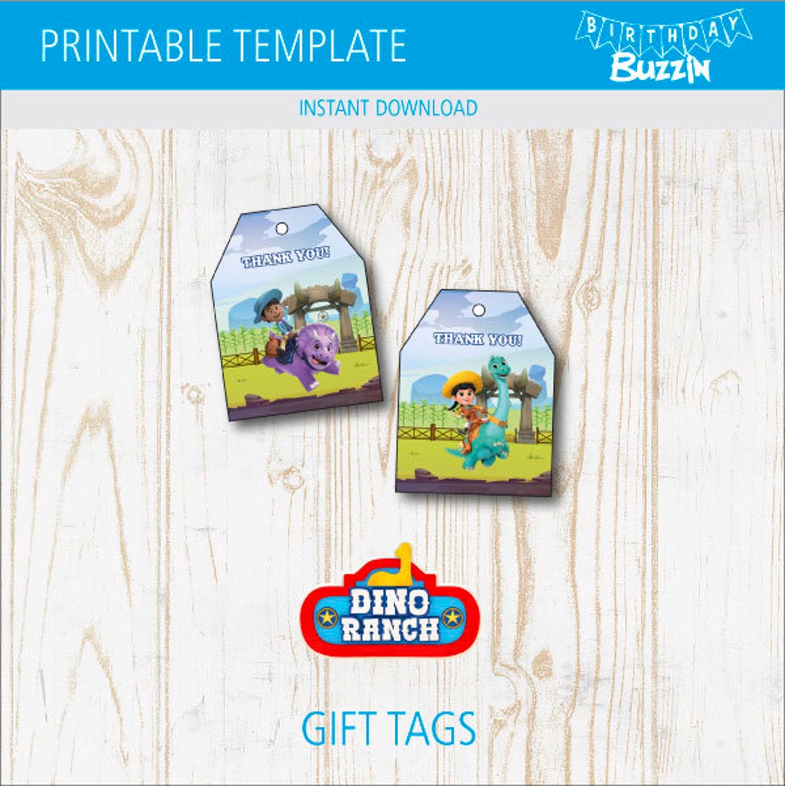 Dino Ranch Birthday Party Printables Pack Decorations W/ - Etsy Canada