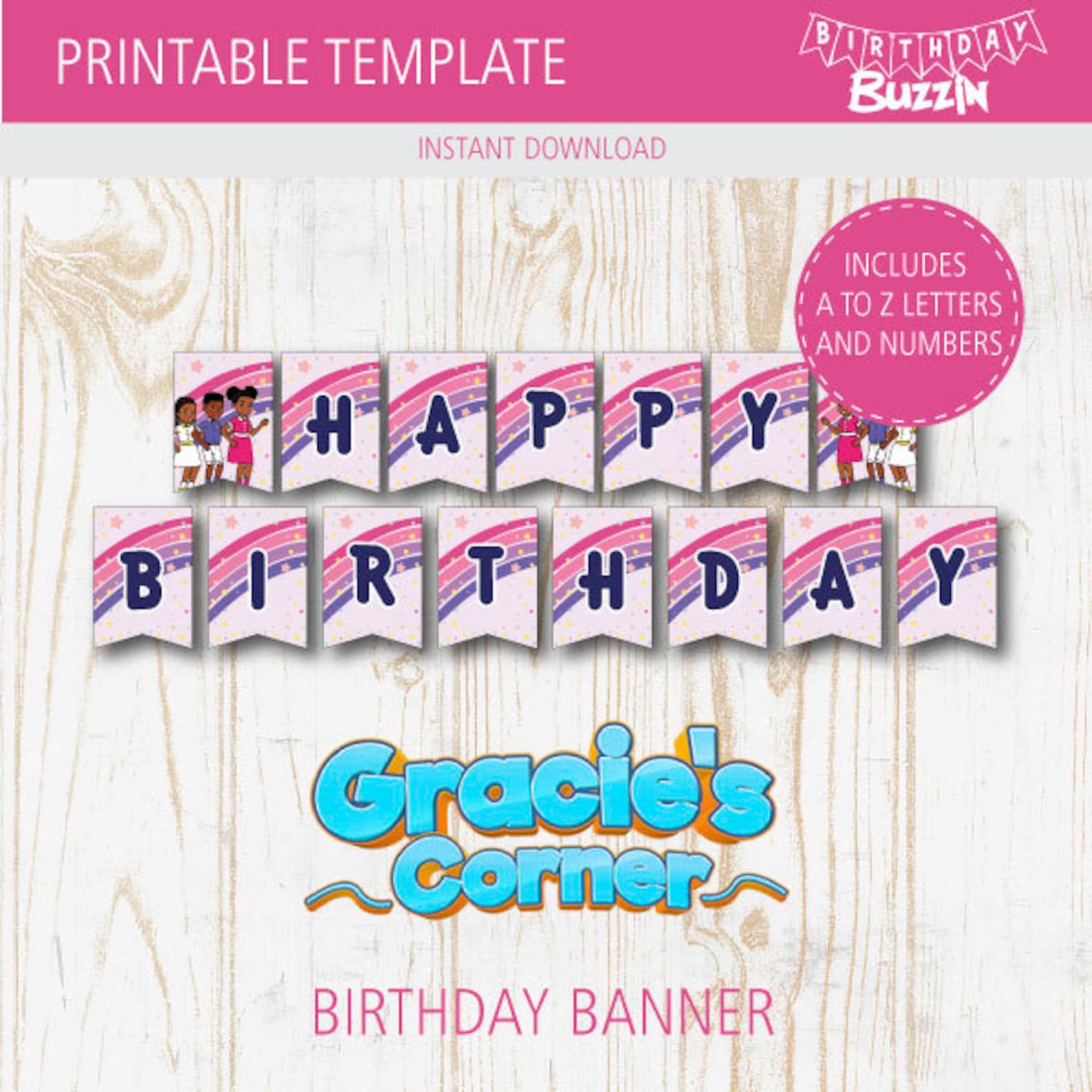 Gracie's Corner Birthday Party Printables Pack - Etsy