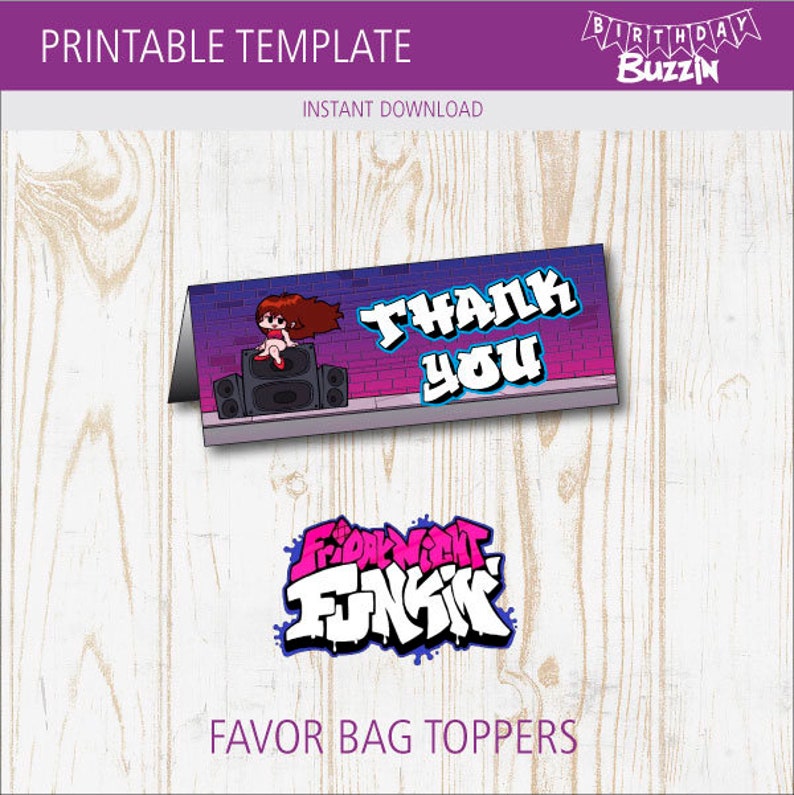 Friday Night Funkin Birthday Party Printables Pack - Etsy