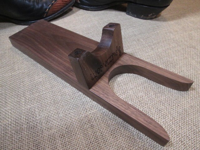 Custom Walnut Handmade Boot Jack Accessory to Remove Cowboy Boots ...