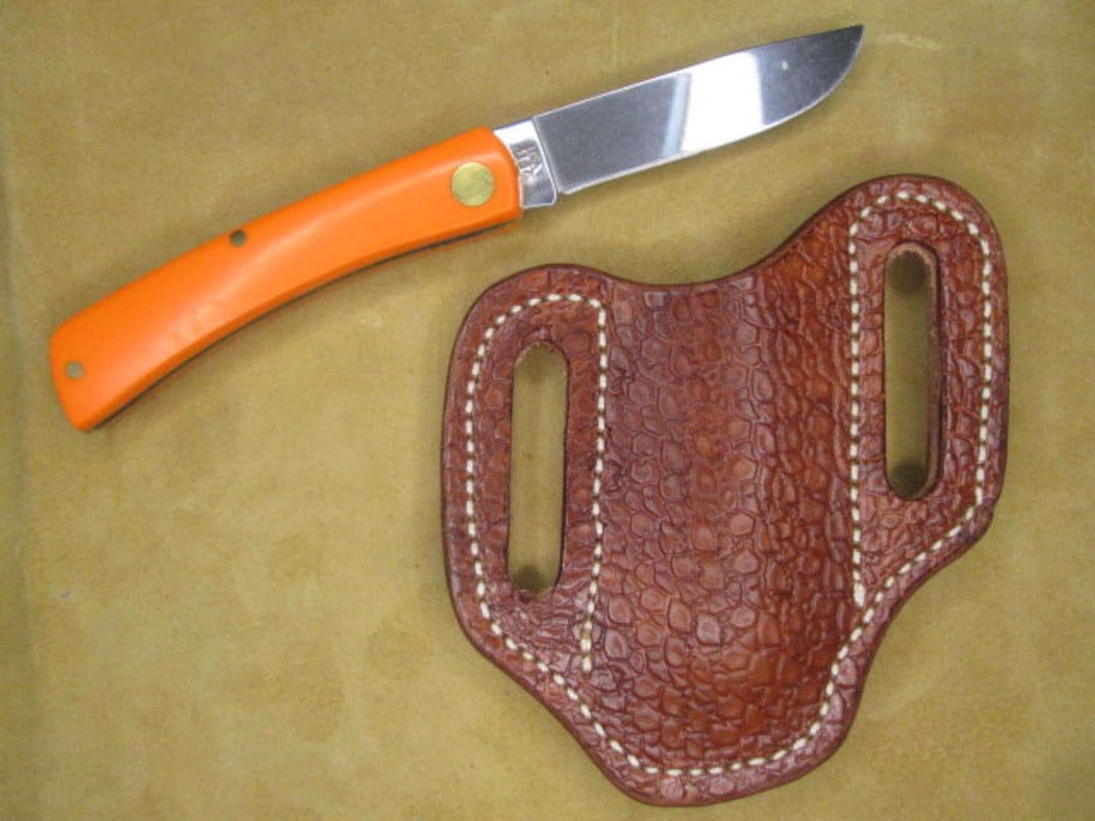 Folding Knife Sheath, Handmade for Buck 112 and Case Sodbuster, Jr Sod ...