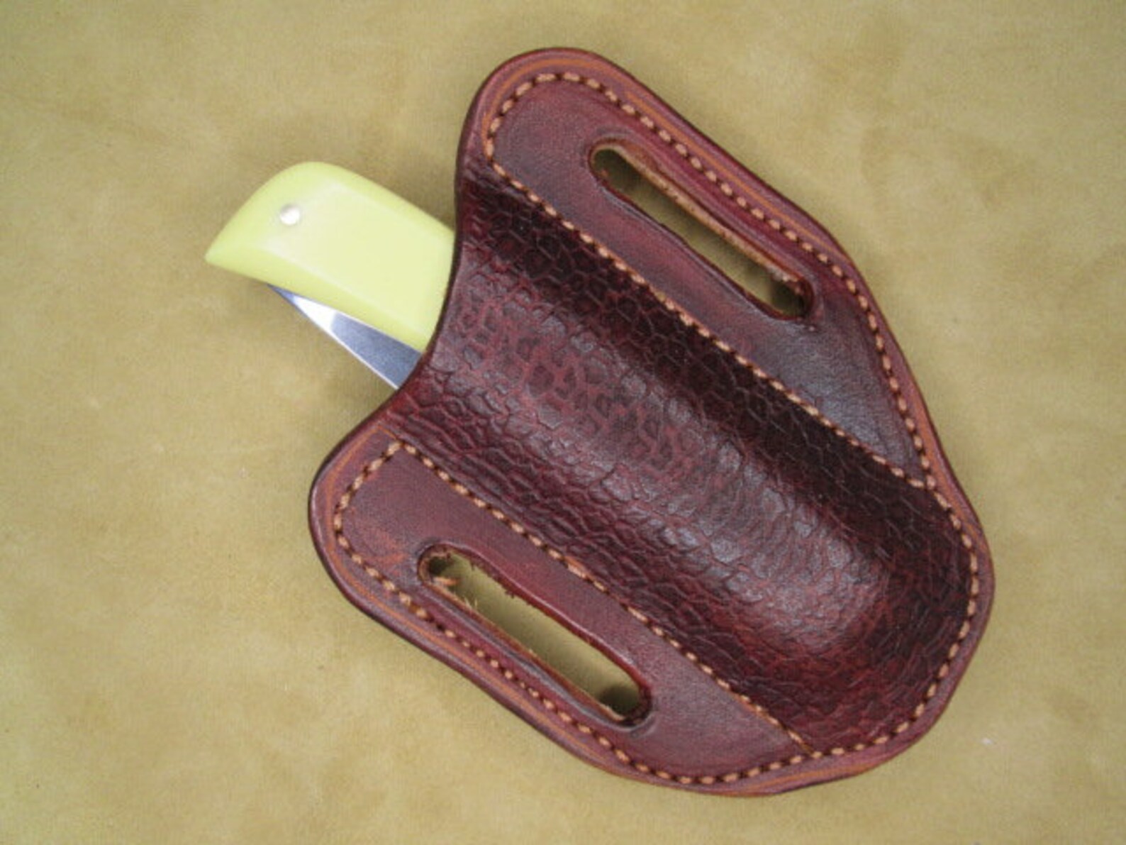 Folding Knife Sheath, Handmade for Buck 110 and Case Sodbuster, Sod ...