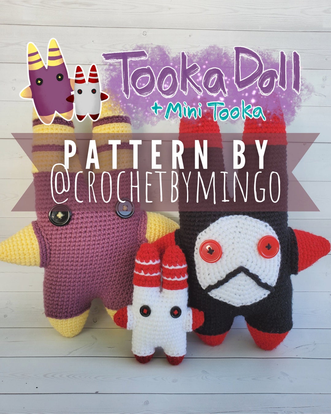 PATTERN - Tooka Doll Amigurumi PDF - Etsy Canada