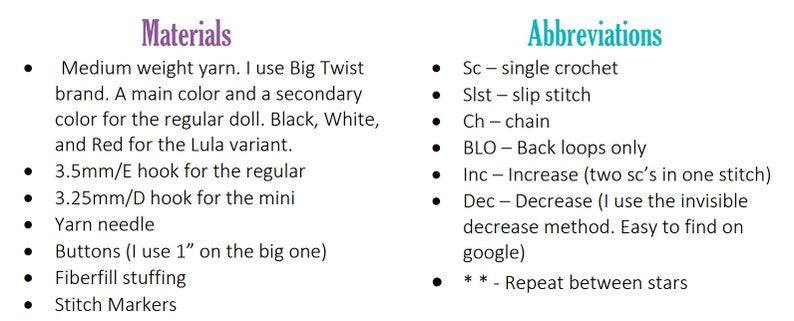 PATTERN Tooka Doll Amigurumi PDF | Etsy Canada