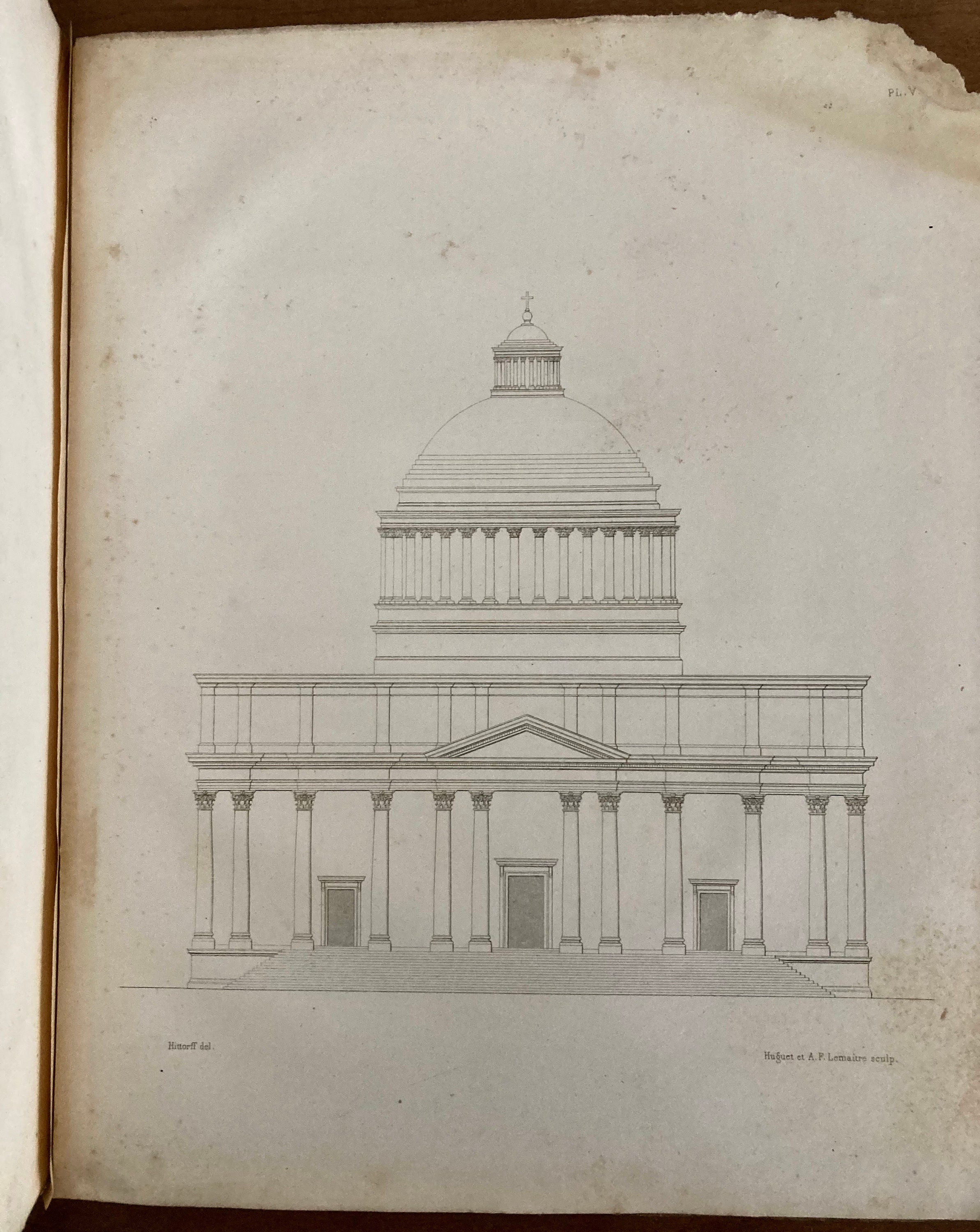 Large Antique Ruffled Page French Book With Engravings - Etsy