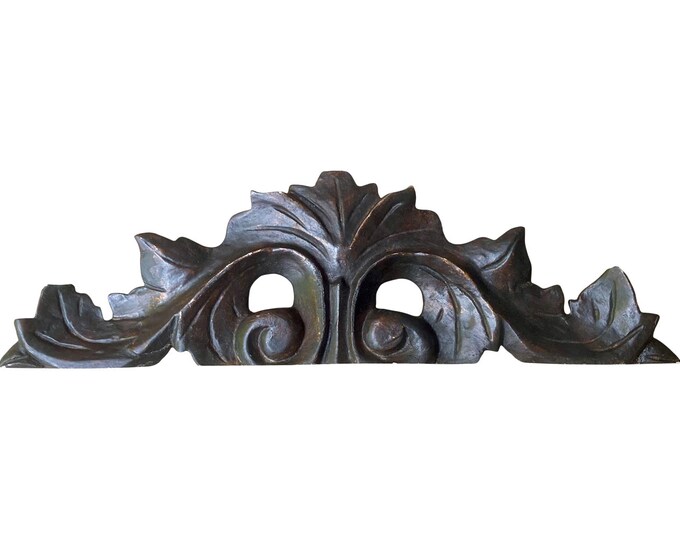 Old Hand Carved Wooden Salvaged Pediment ONE Now Available. - Etsy