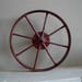 Old Salvaged Painted Iron Barn Wheel - Etsy
