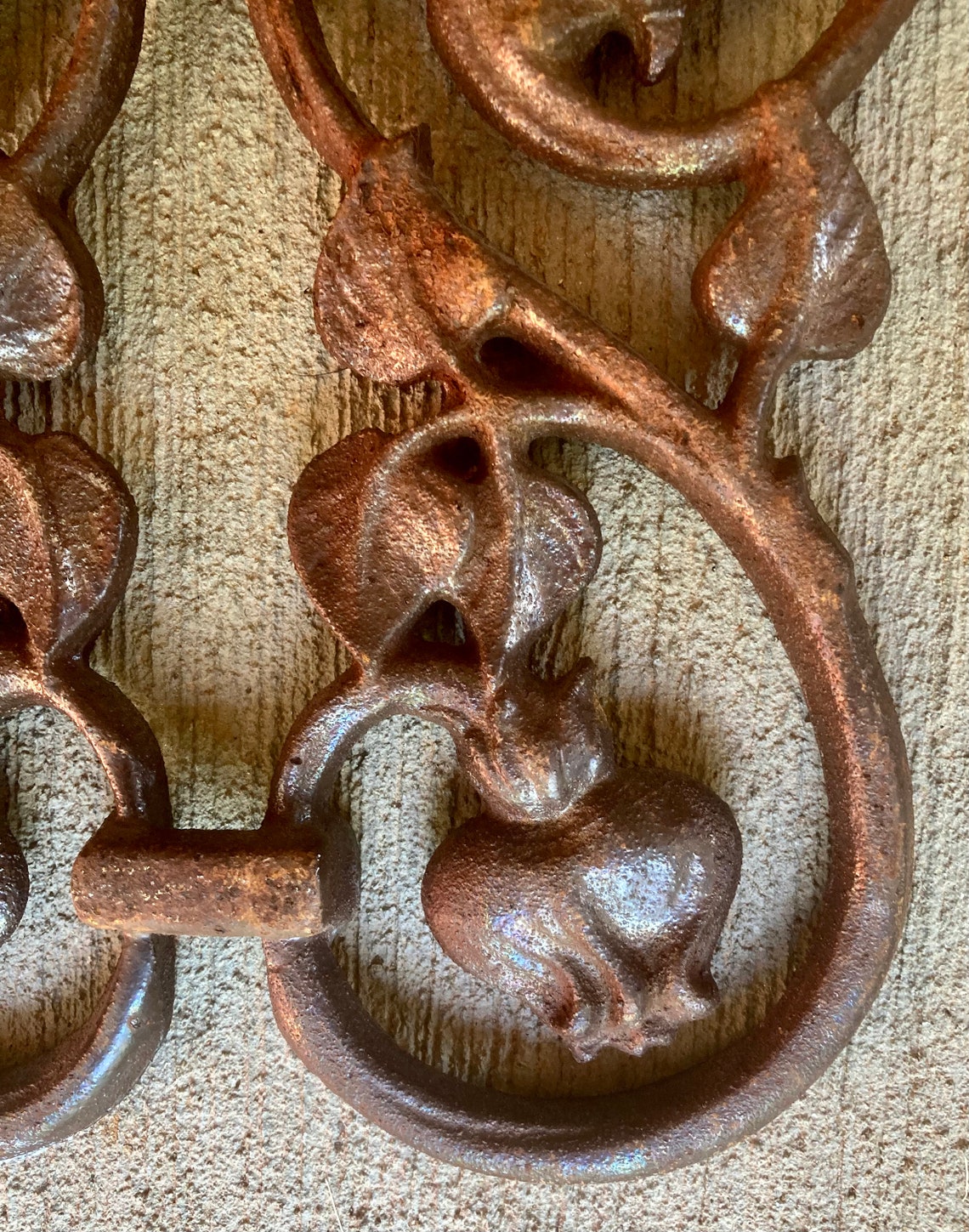 Decorative French Floral Iron Garden Gate Fragment - Etsy