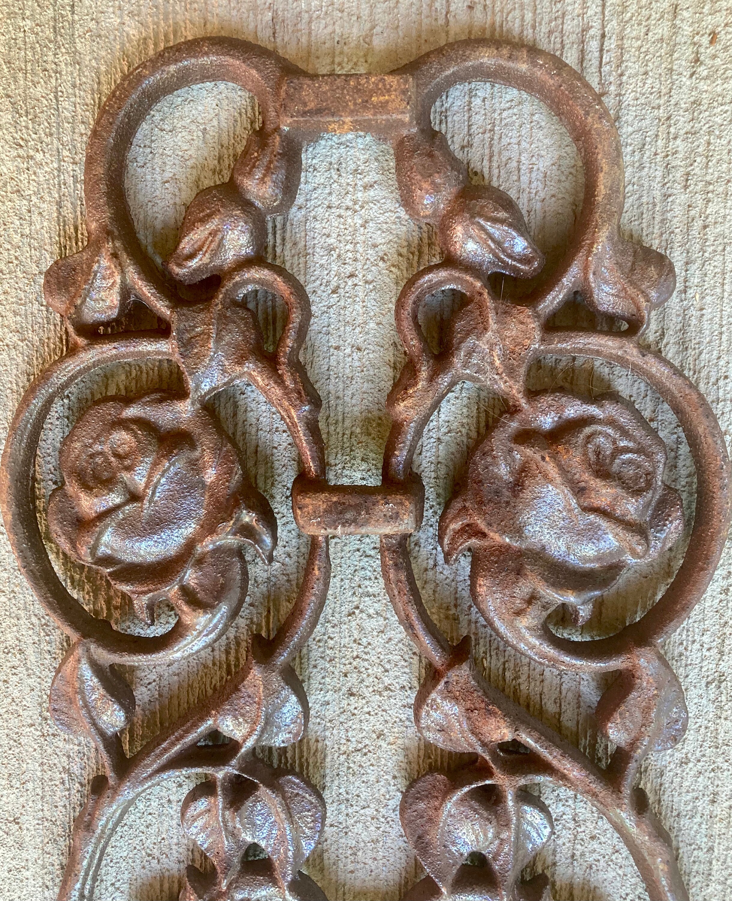 Decorative French Floral Iron Garden Gate Fragment - Etsy