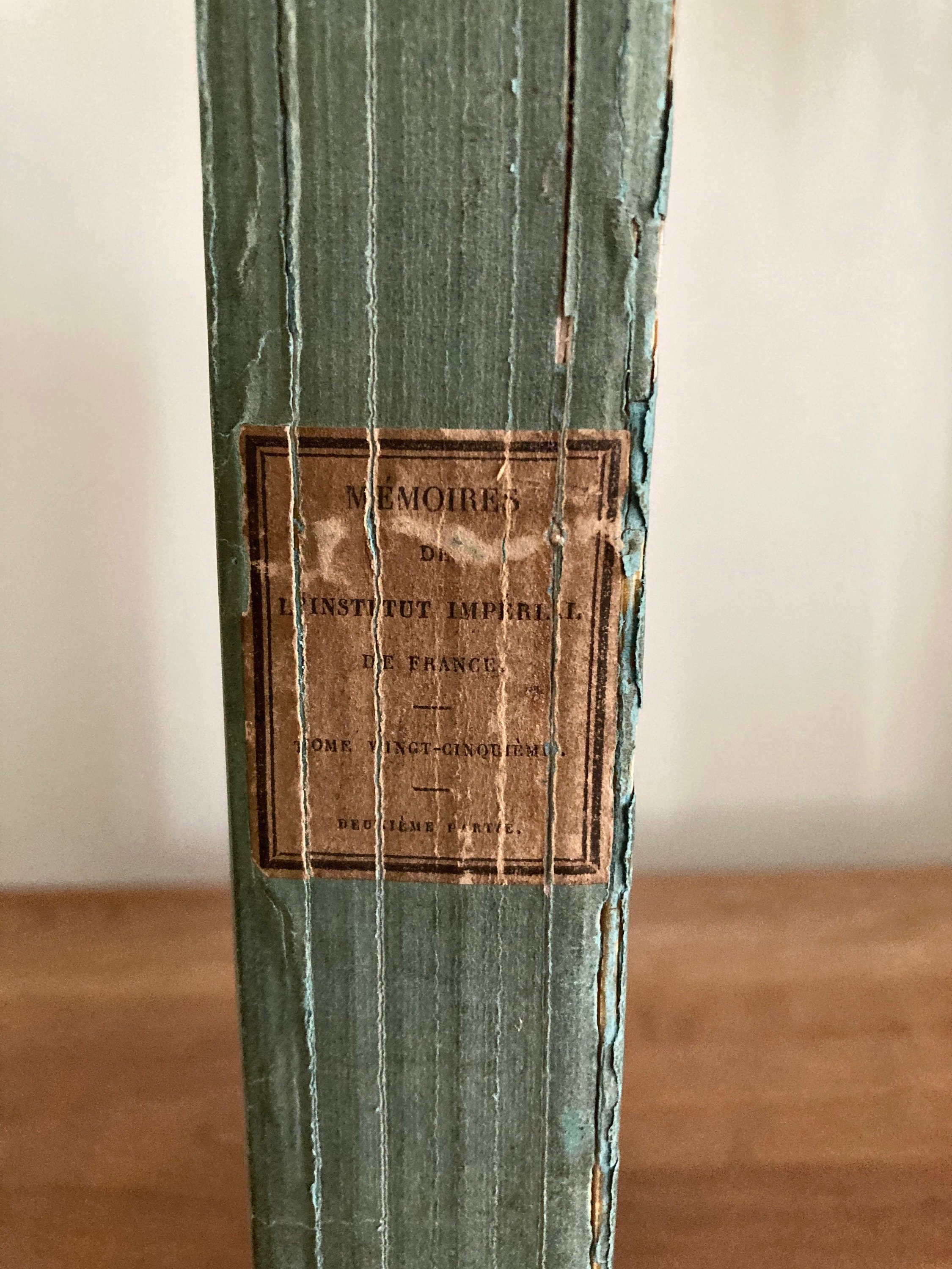 Large Antique Ruffled Page French Book With Engravings - Etsy