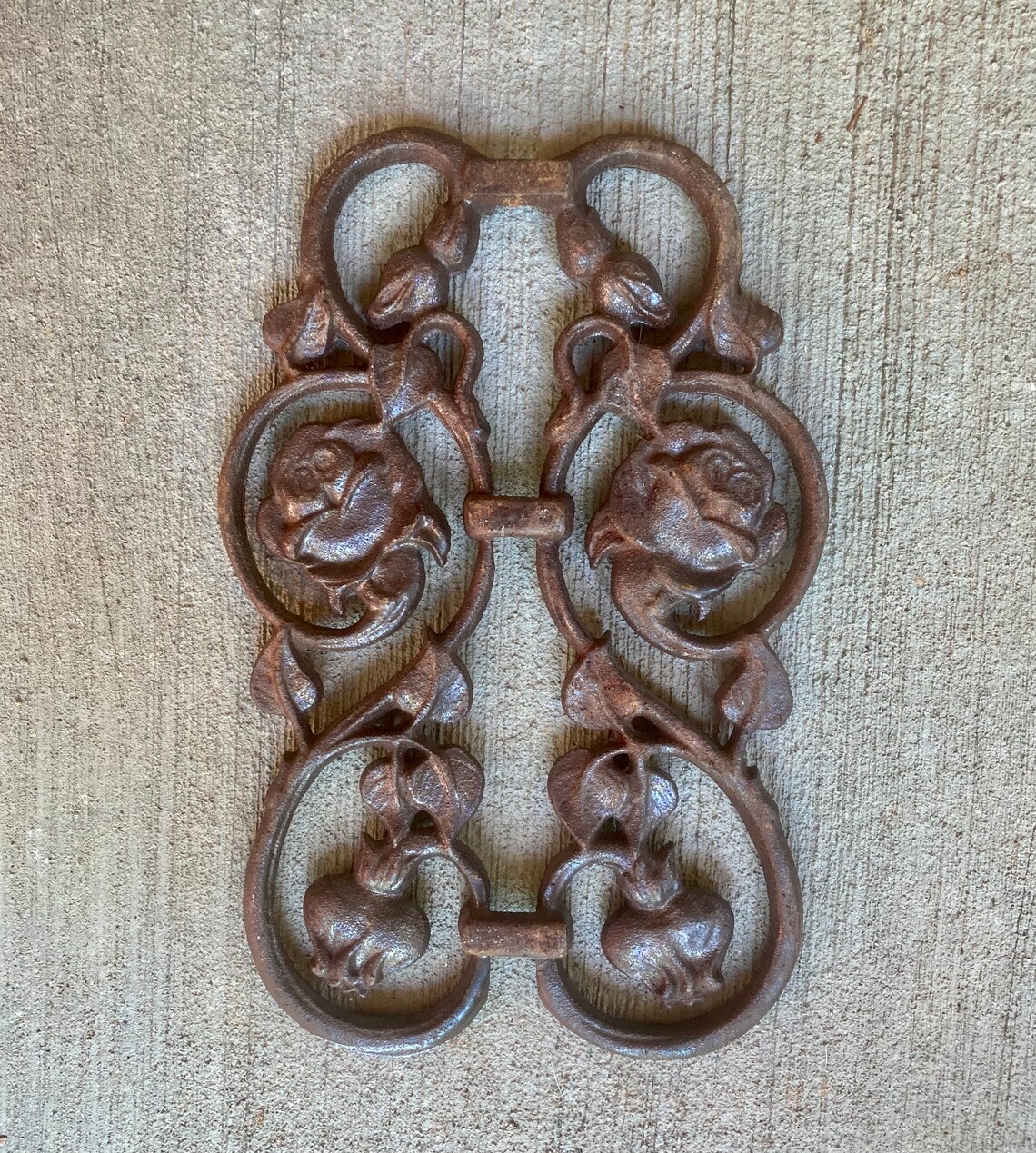 Decorative French Floral Iron Garden Gate Fragment - Etsy