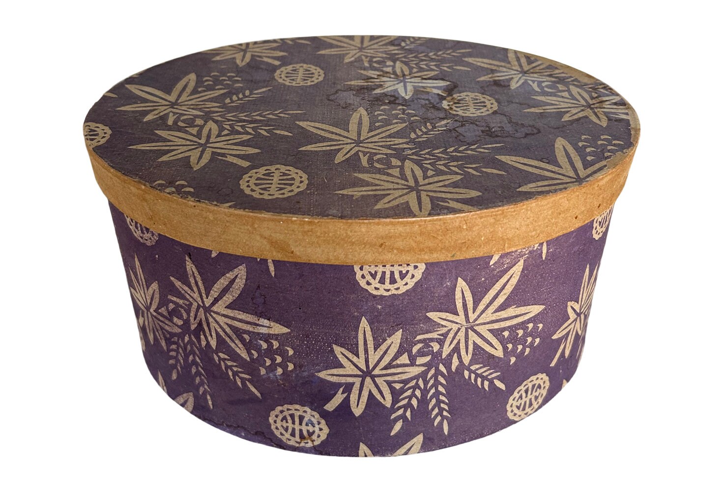 Decorative Vintage Oval Wallpaper Box - Etsy