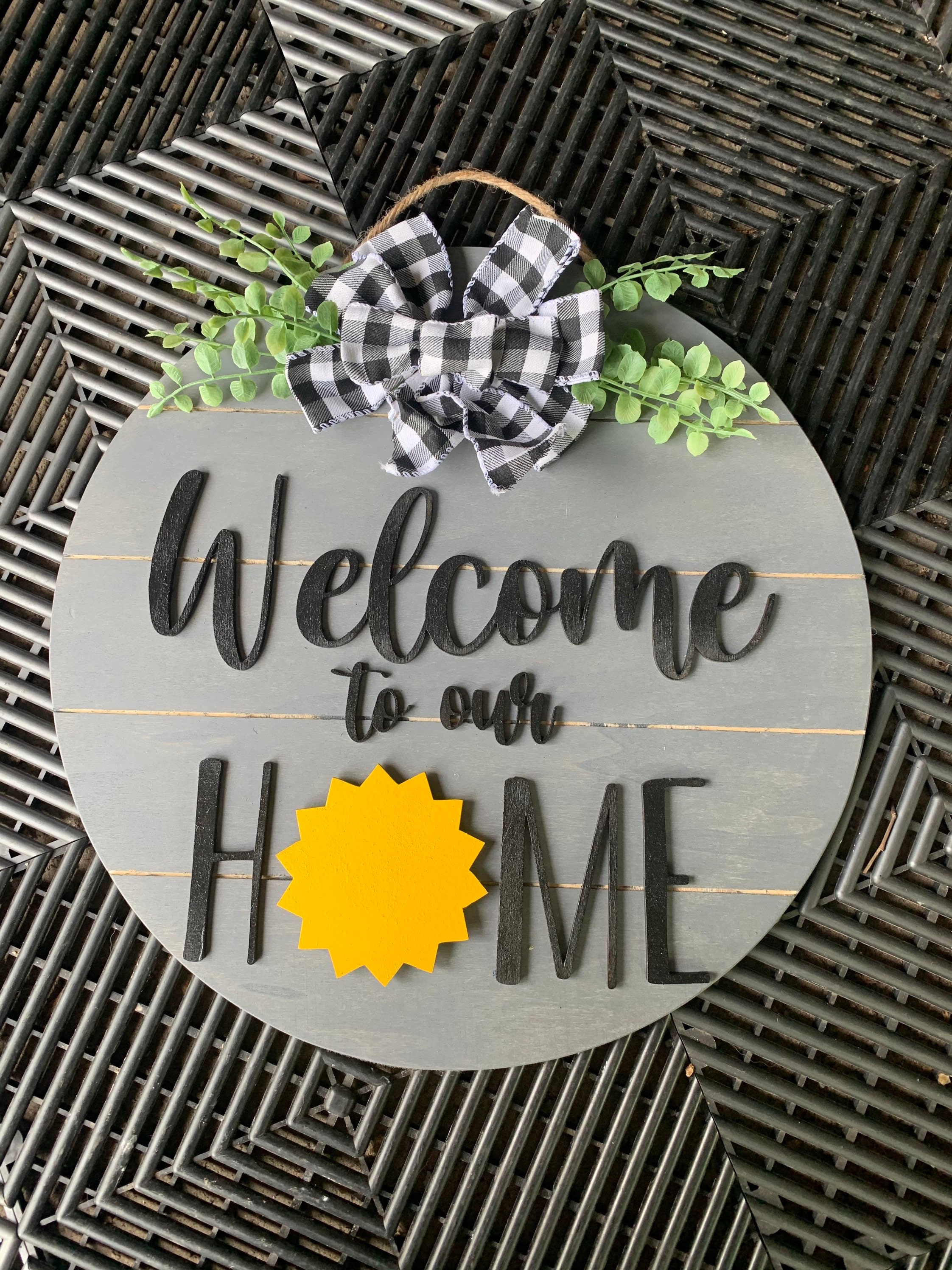 Interchangeable welcome sign | Etsy