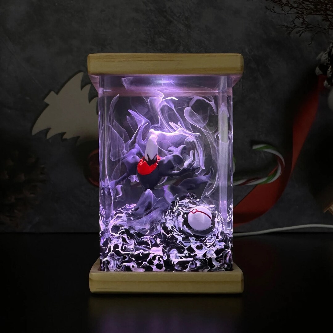 Darkrai Anime Epoxy Lamp, Anime Lamp, Anime Gift, Anime Birthday, Epoxy ...