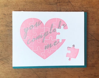 You Complete Me Puzzle - Etsy