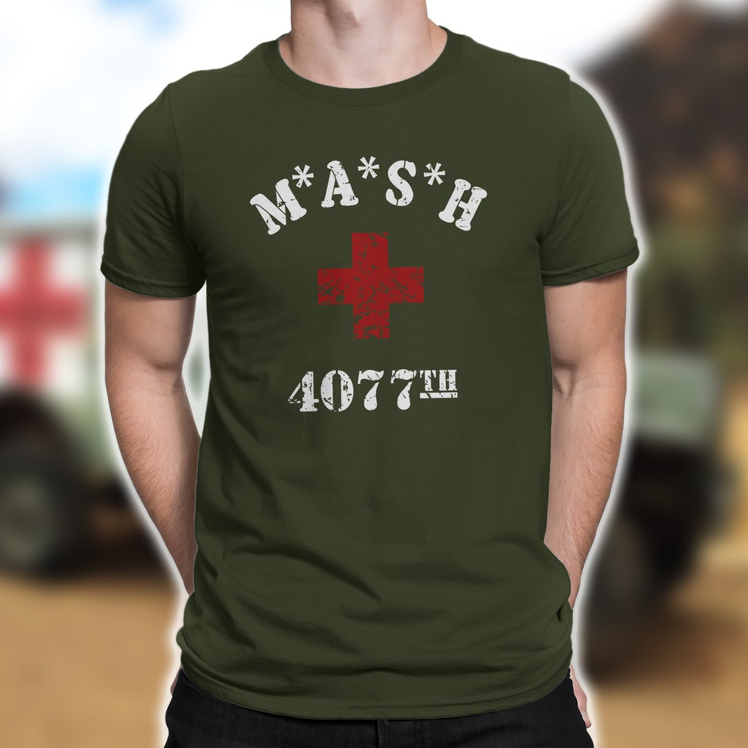MASH Shirt, 4077th Division Vintage Style Tv Sitcom Military Army T ...